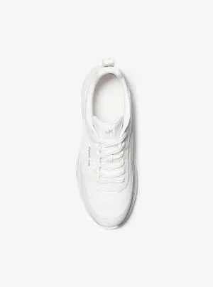 Michael Kors Hartley Leather Trainer In Size By
