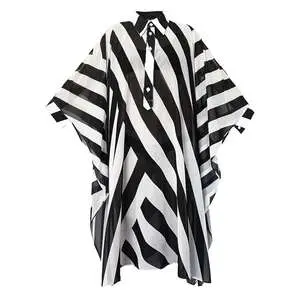 MAXJENNY Kaftan & White - Black