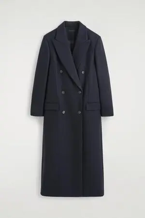 Cos Tailored Wool Double-breasted Long Coat