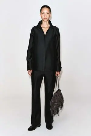 Cos Tailored Silk Straight-leg Pants