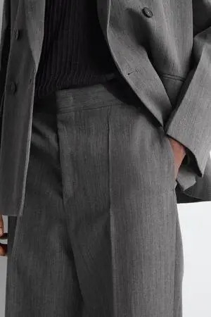 Cos Wool Regular-fit Straight-leg Pants