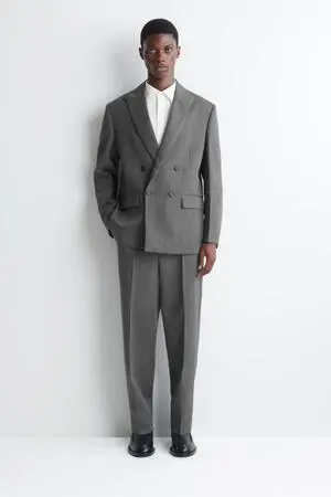 Cos Double-breasted Wool Blazer