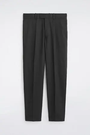 Cos Wool Regular-fit Tapered Pants - Black