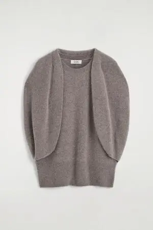 Cos Draped Cashmere Cape Sweater