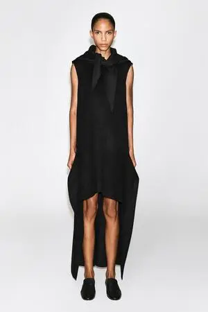 Cos Dropped-waist Double-faced Wool Dress