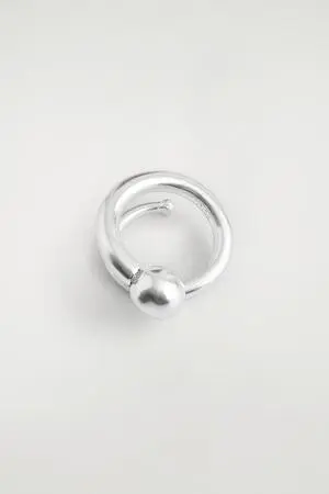Cos Sphere Wrap Ring - Silver-colored