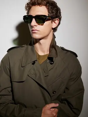 JACQUES MARIE MAGE Dakota Square-frame Acetate Sunglasses