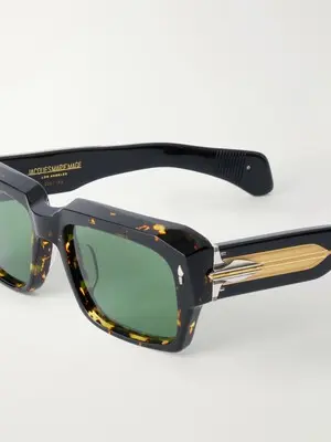 JACQUES MARIE MAGE Dakota Square-frame Acetate Sunglasses