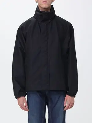Gucci Monogram Cotton Canvas Windbreaker Jacket With Packable Hood And High Neck - Black