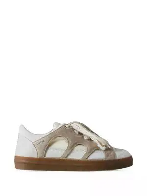 SANTHA Love Park Scoobydoo Cut-out Panelled Sneakers - White