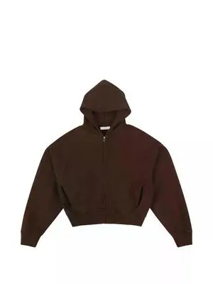 ENTIRE STUDIOS Thermal Zip-up Hoodie - Brown