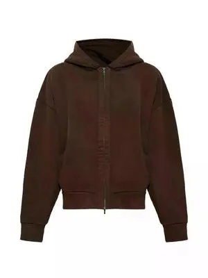 ENTIRE STUDIOS Thermal Zip-up Hoodie - Brown