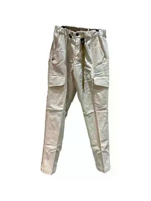 WHITE SAND Belted Cargo Pants - Neutrals