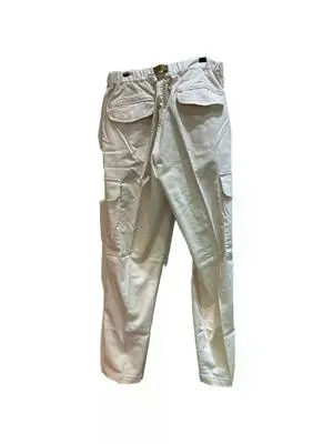 WHITE SAND Belted Cargo Pants
