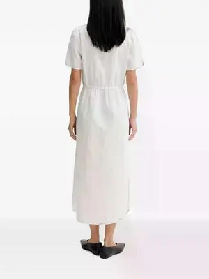 Marc O'polo Button-up Drawstring Flared Midi Dress