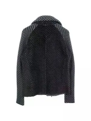 Emporio Armani 2010s Checkered Jacquard Jacket