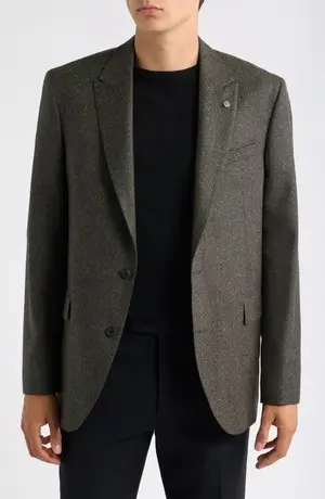 ALLSAINTS Rawdon Peak Lapel Sport Coat - Olive