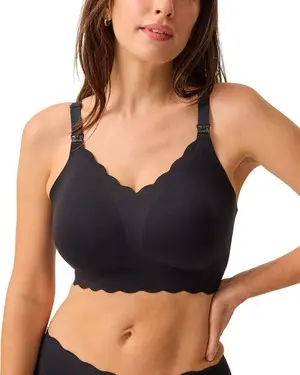 KINDRED BRAVELY Busty Barebond Cotton Maternity Nursing Bra E-h Cup Sizes - Black