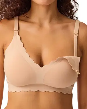KINDRED BRAVELY Busty Barebond Cotton Maternity & Nursing Bra - Sand