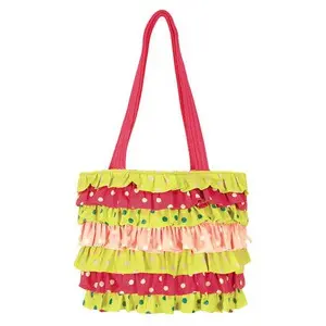 C&F HOME Polka Ruffle Tote - Yellow