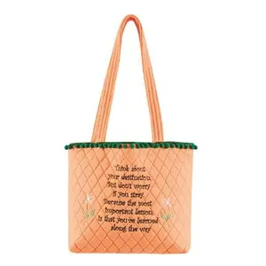 C&F HOME Think About Dstntn Ruffle Tote - Orange