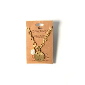 FAIR ANITA Zodiac Star Sign Necklaceleo - Gold