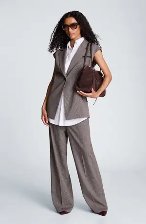 KENNETH COLE High Waist Wide Leg Pants