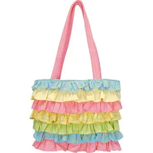 C&F HOME Fiesta Ruffle Tote - Blue