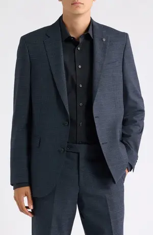 ALLSAINTS Ross Textured Wool Blend Suit