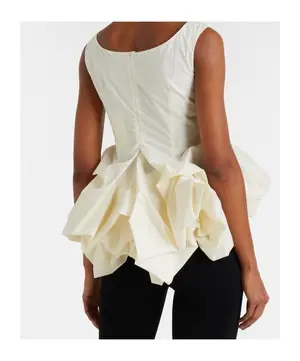 Magda Butrym Gathered Peplum Top