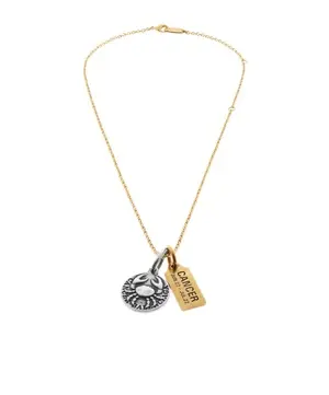 Balenciaga Horoscope Cancer Necklace - Gold/silver