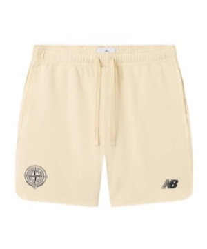 Stone Island Loose-wide-leg-fit Shorts With Drawstring Waistband - Ivory