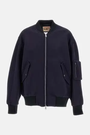 Plan C Bomber Con Zip - Blue