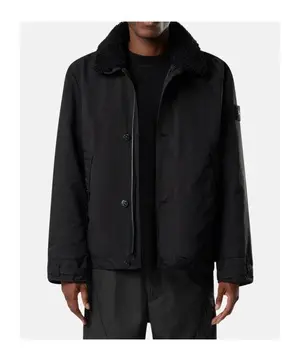 Stone Island Padded Fleece-collar Jacket