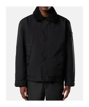 Stone Island Padded Fleece-collar Jacket