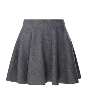 BY MALENE BIRGER Sherry Knitted Mini Skirt - Grey