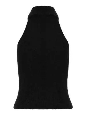 ROBERTO COLLINA Sleeveless Turtleneck Knit Top