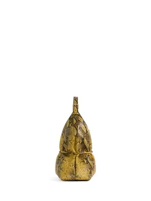 Balmain Sphynx Medium Bag In Python-effect Leather