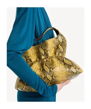 Balmain Sphynx Medium Bag In Python-effect Leather