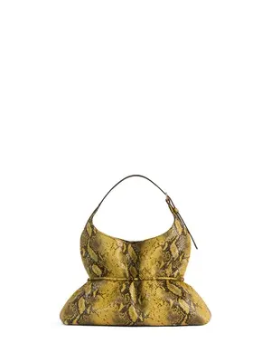 Balmain Sphynx Medium Bag In Python-effect Leather