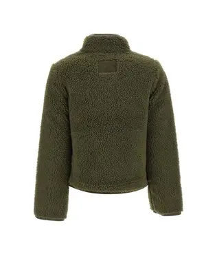 Barbour Fleece Zip-up Stand Collar Jacket - Green