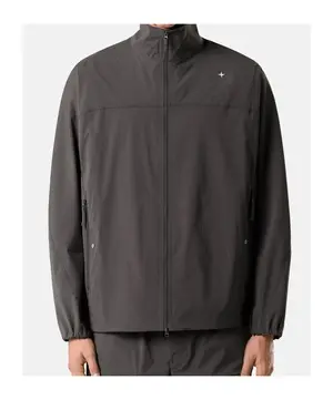 Stone Island Loose-fit Zip-up Overshirt With Drawcord Hem