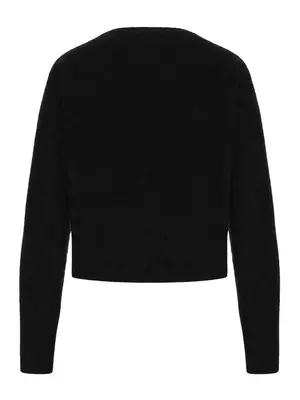 ROBERTO COLLINA Cropped V-neck Knit Cardigan