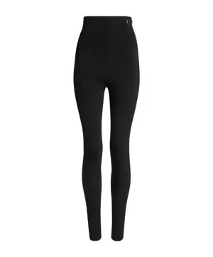 Balmain High-waisted Milano Jersey Trousers