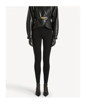 Balmain High-waisted Milano Jersey Trousers