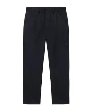 Stone Island Regular-fit Chino Trousers With Pockets - Black