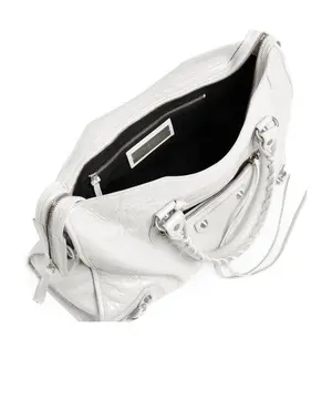 Balenciaga Sac Le City Moyen In Blanc Optique