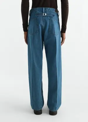 LEMAIRE Straight Five-pocket Pants In Indigo Selvedge Denim - Denim Indigo