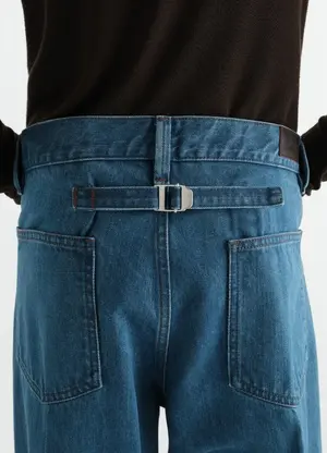 LEMAIRE Straight Five-pocket Pants In Indigo Selvedge Denim - Denim Indigo