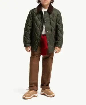 Moncler Fruzan Diamond-quilted Down Shirt Jacket